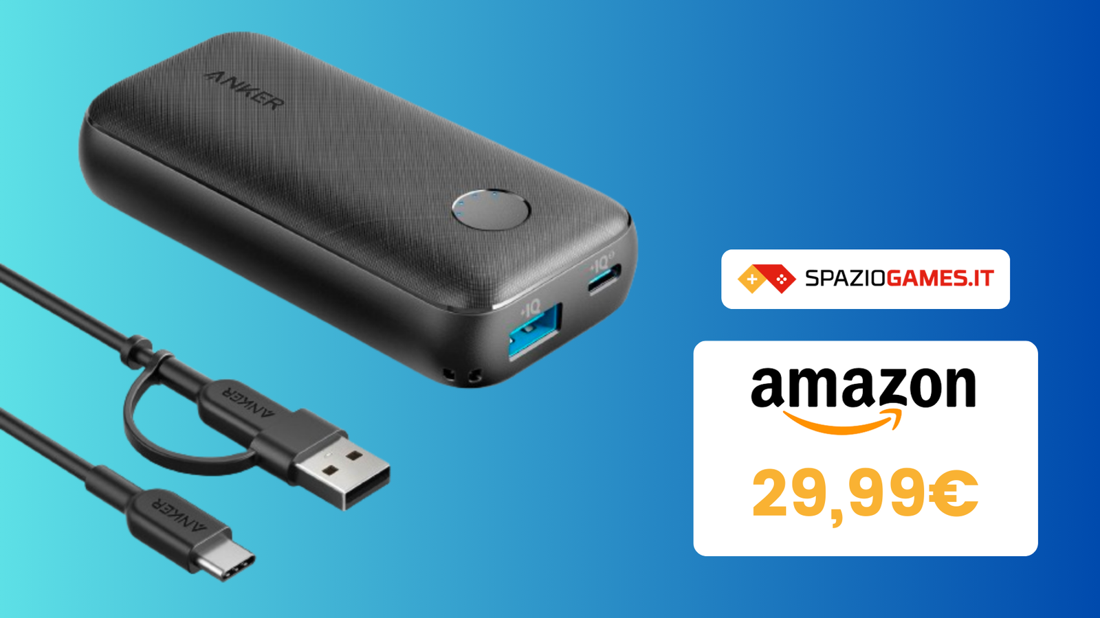 Prezzo MINI per questo Power Bank Anker: ora a meno di 30€! - SpazioGames