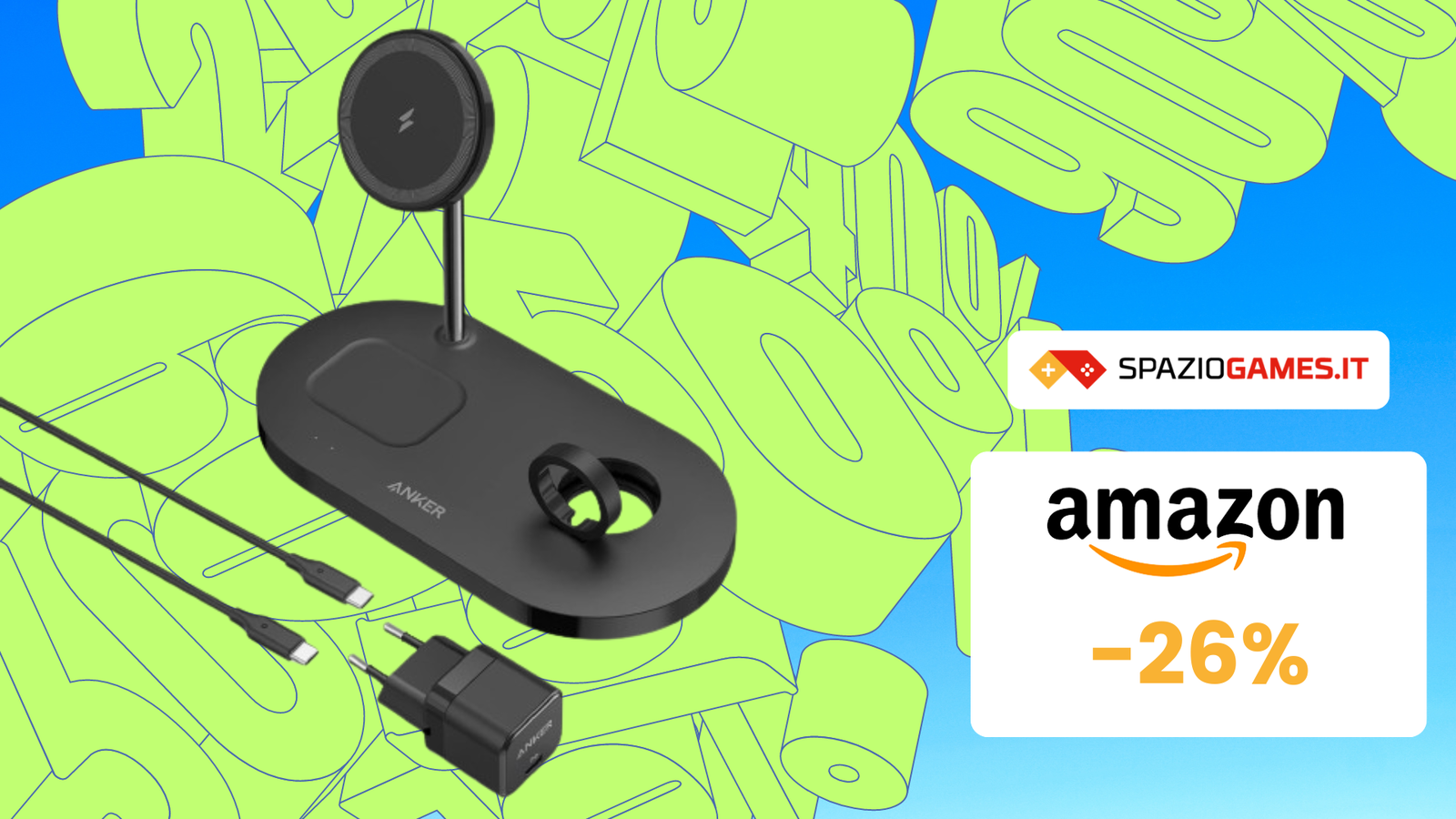 L'ottima base di ricarica 3-in-1 di Anker ORA al MINIMO storico! (-26% ...