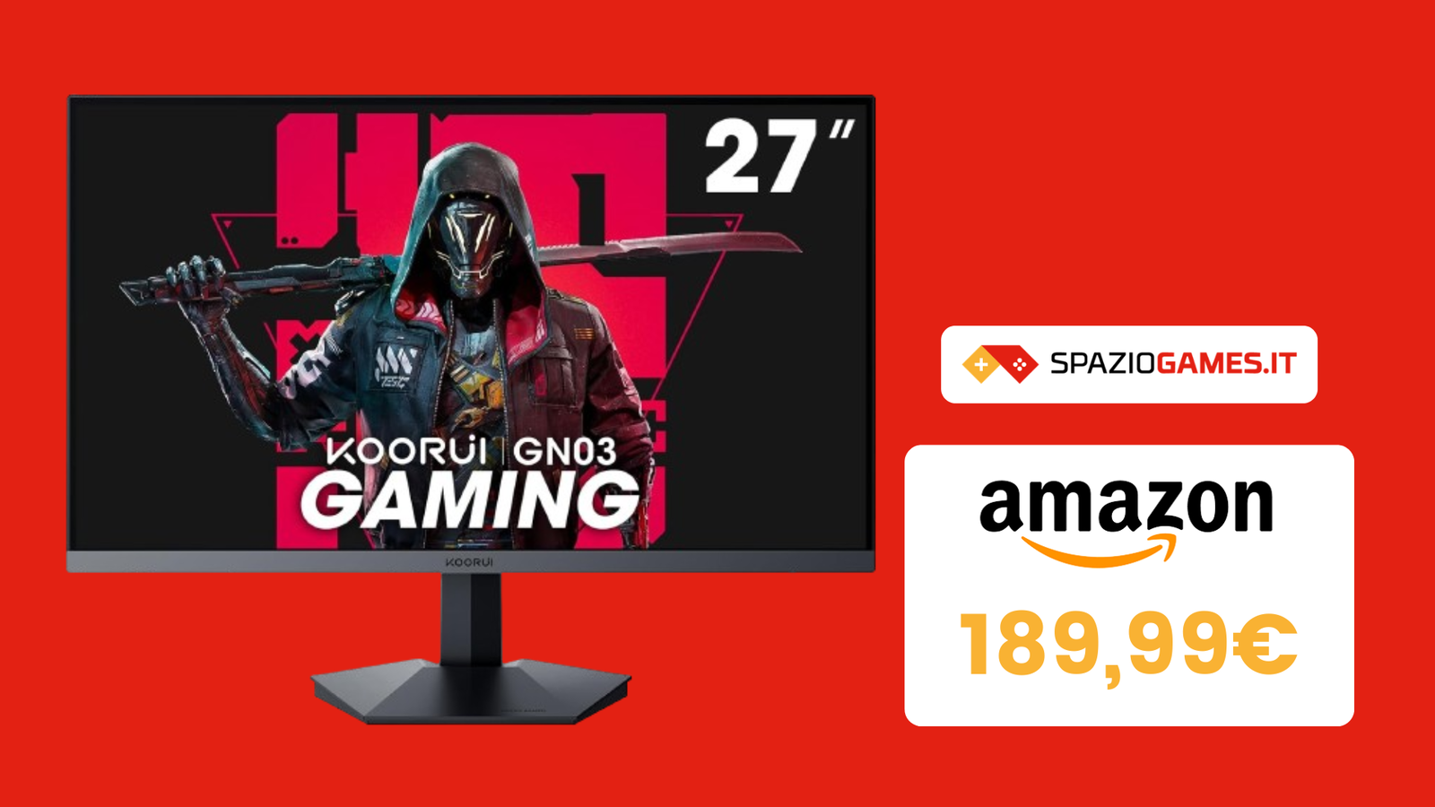 Un monitor da gaming da 27" a soli 189€? Eccolo, ed è un OTTIMO affare ...