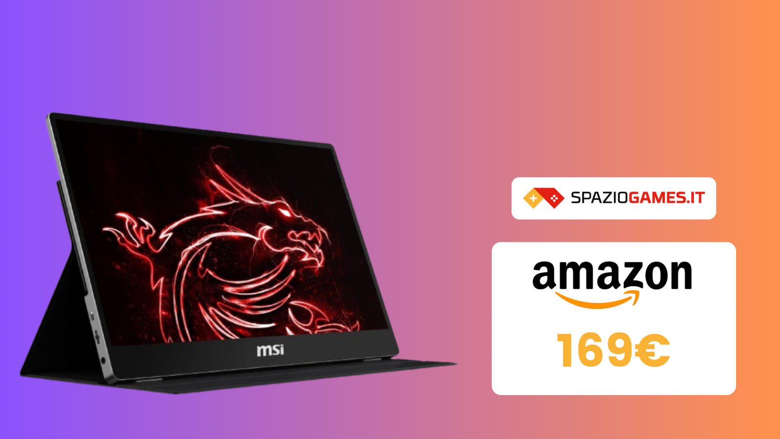 OFFERTA TOP su questo monitor portatile MSI! (-52€) - SpazioGames