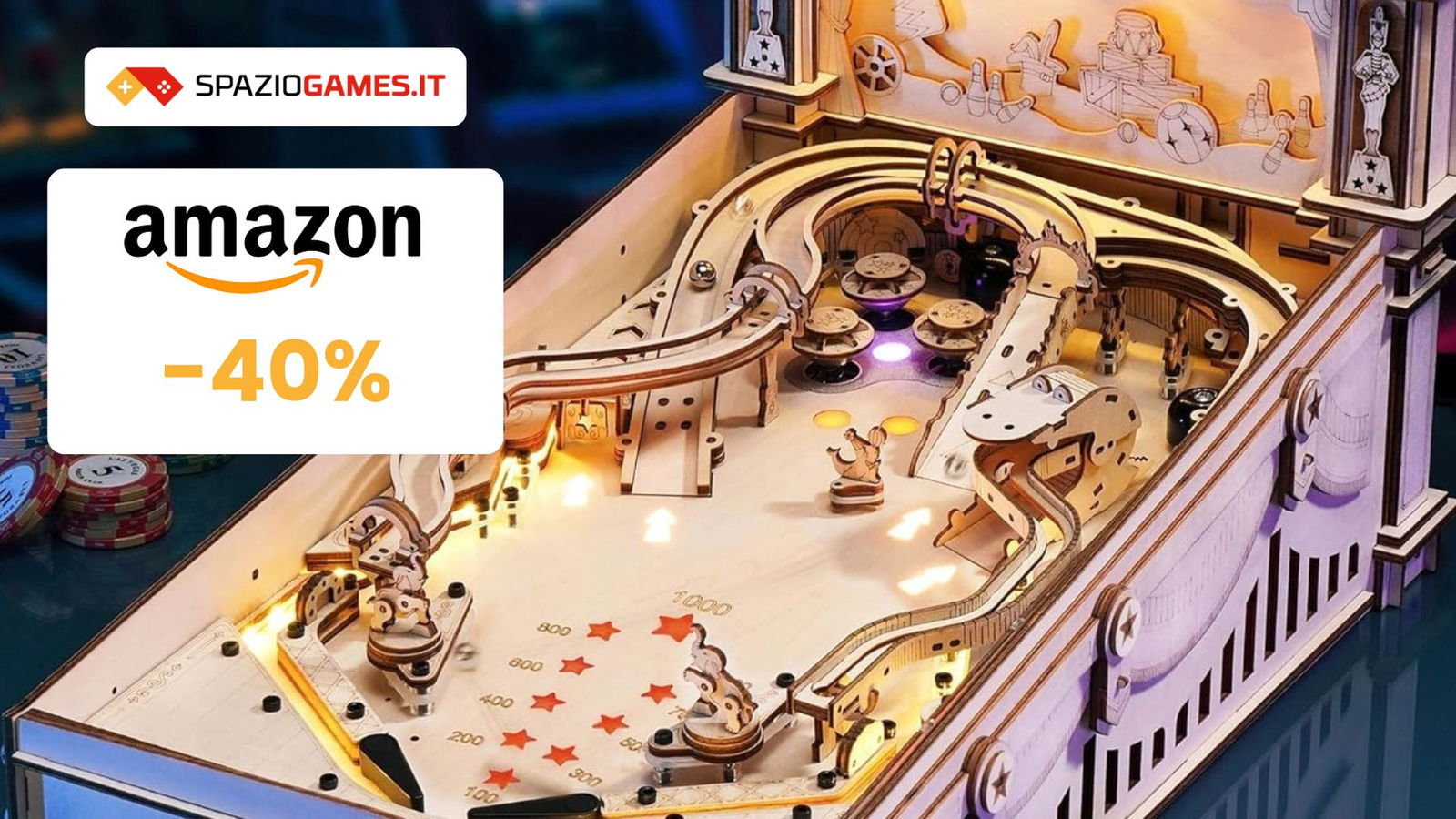 40% di sconto su questo BELLISSIMO puzzle 3D in legno RoWood ...