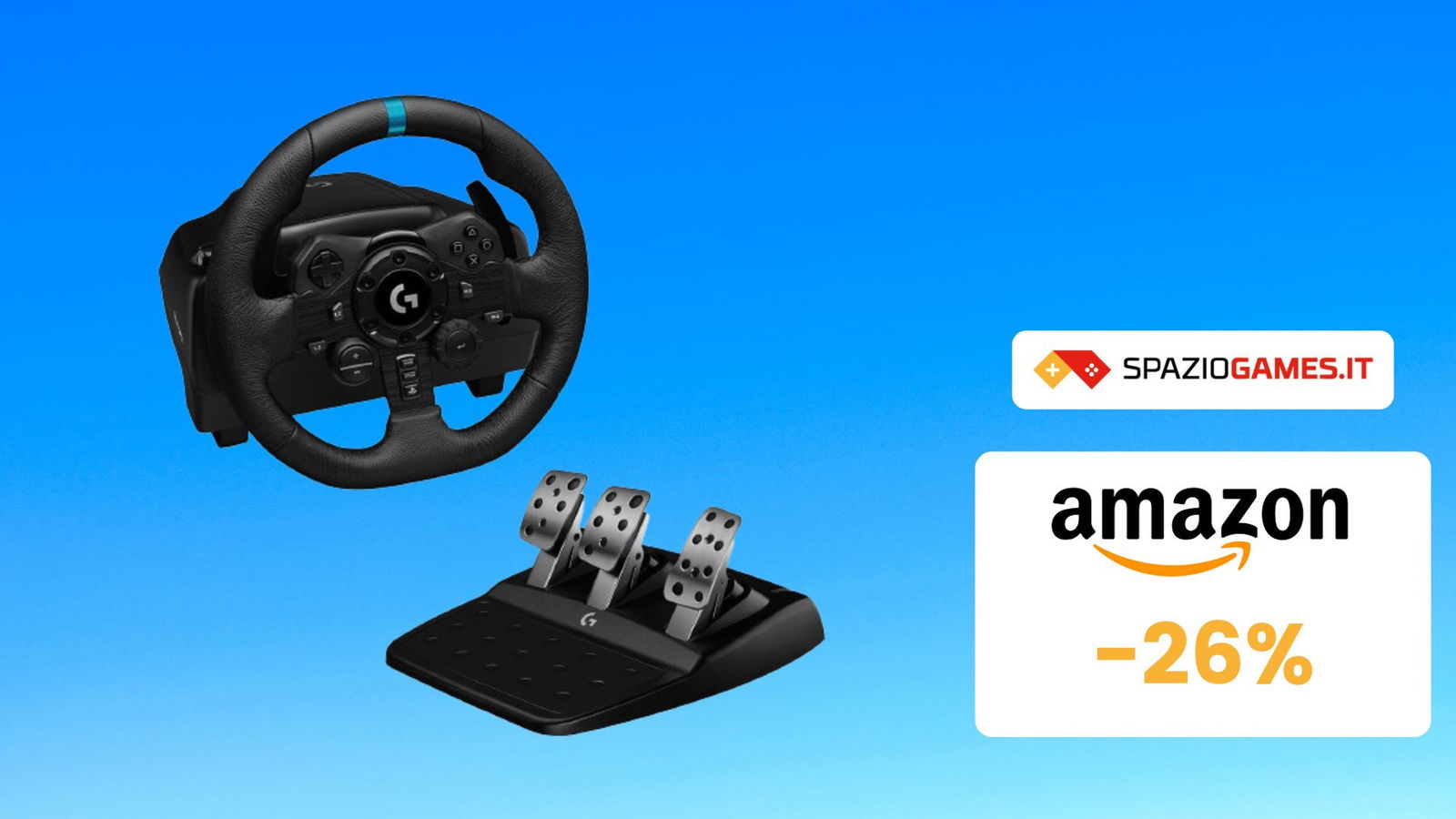 Volante gaming Logitech G G923: IMPERDIBILE con questo sconto di oltre ...