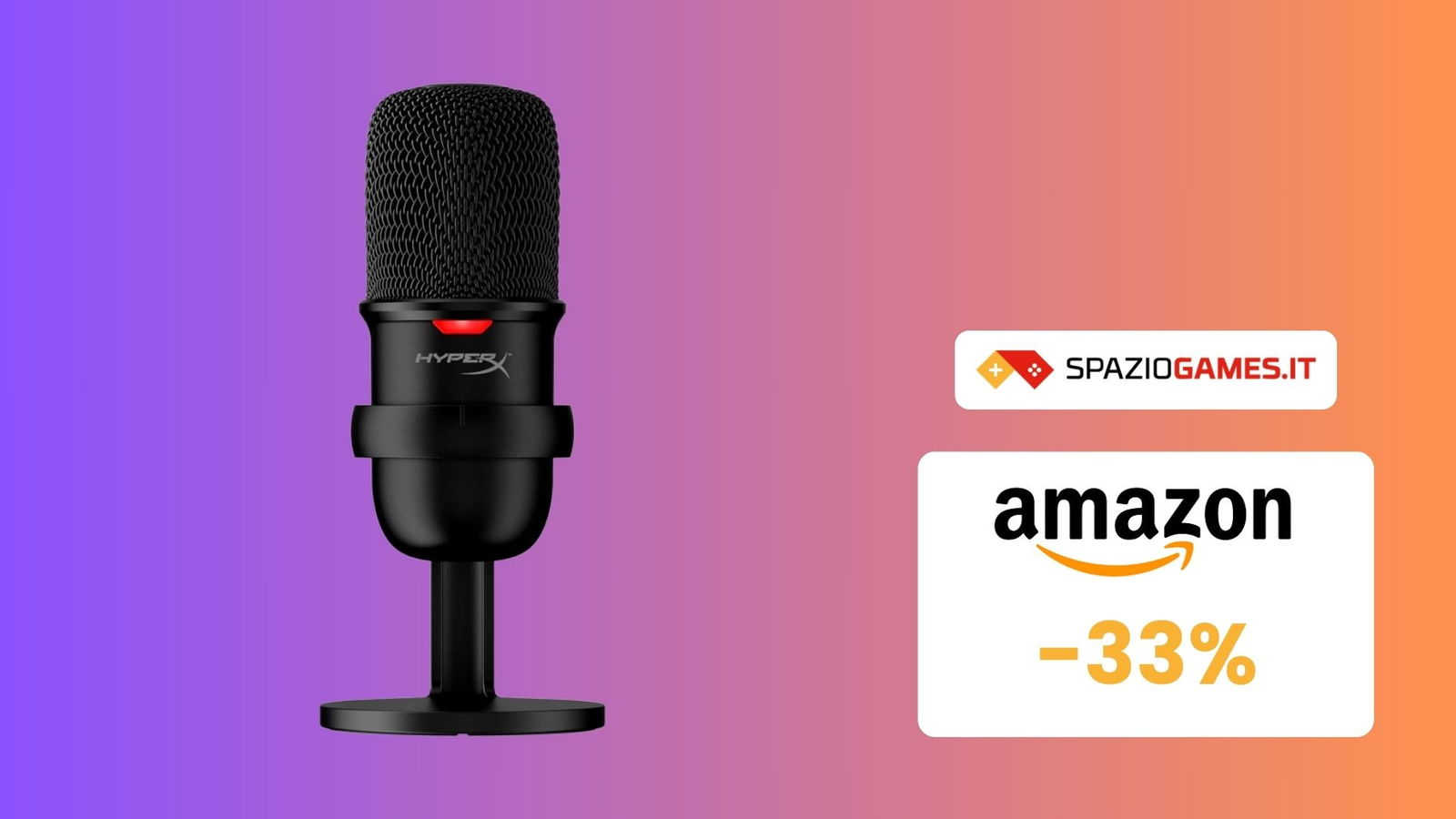 Microfono Hyperx Solocast a un prezzo SHOCK! (-33%) - SpazioGames