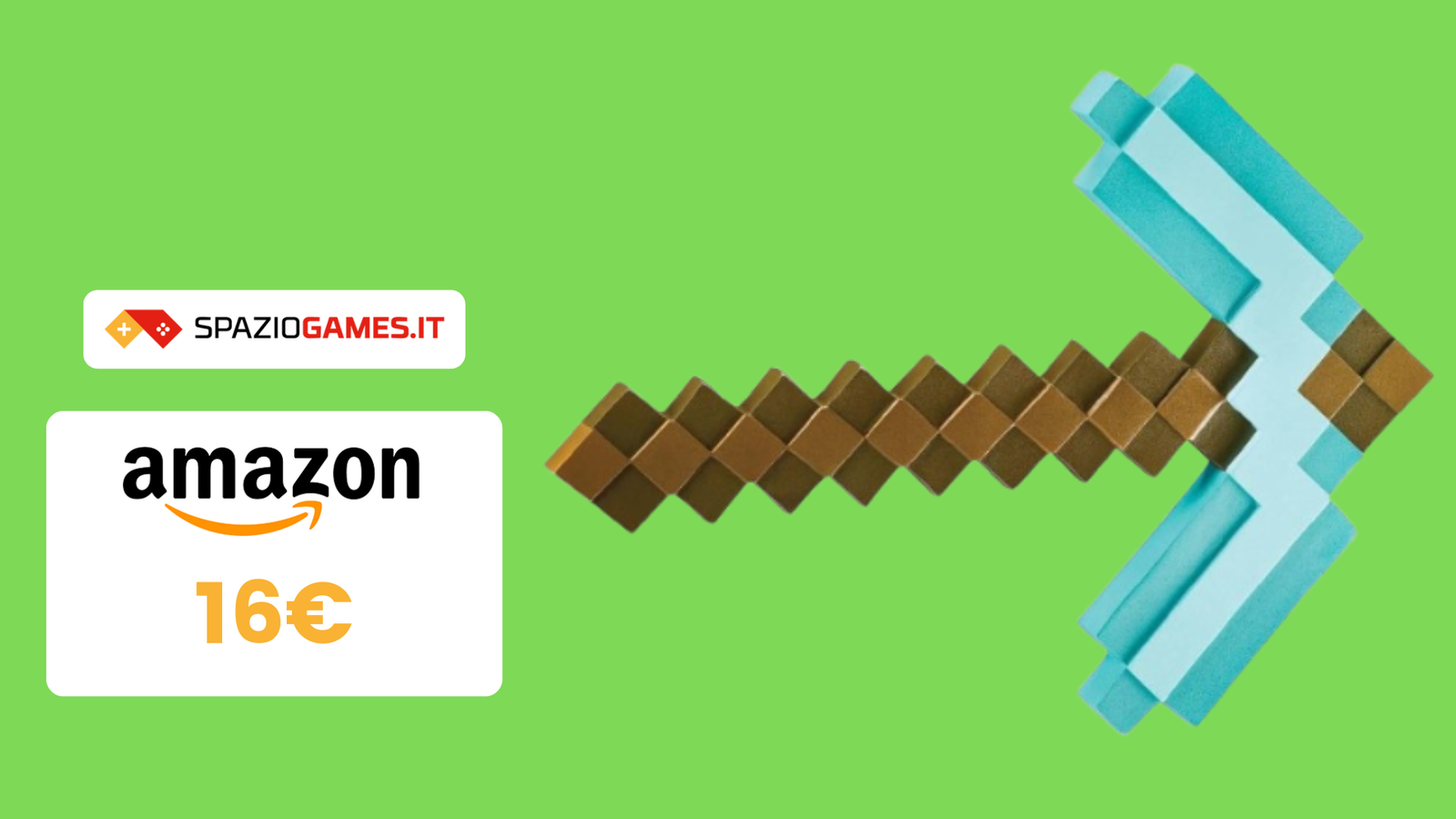 Piccone di Minecraft a SOLI 16€! OFFERTA SPECIALE! - SpazioGames