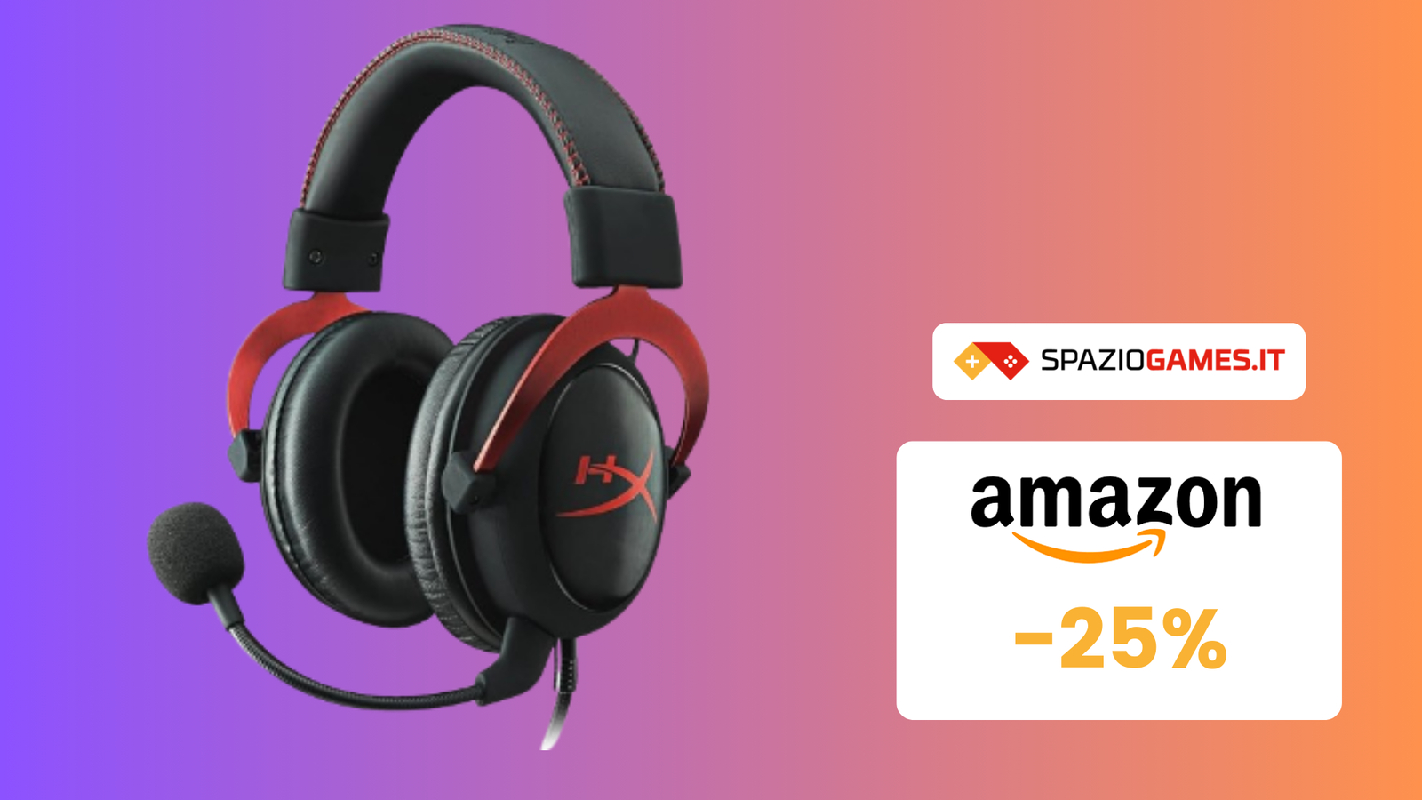 Cuffie Gaming HyperX Cloud II al prezzo SUPER di 60€! -25%! - SpazioGames