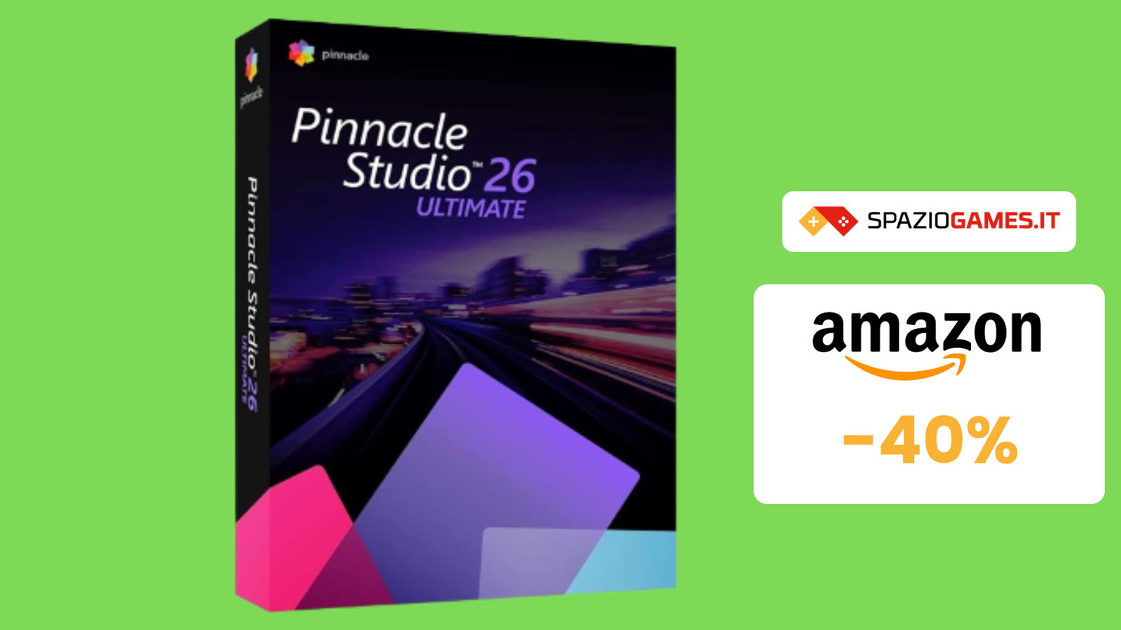 Pinnacle Studio a SOLI 78€: software di editing video di alto livello ...