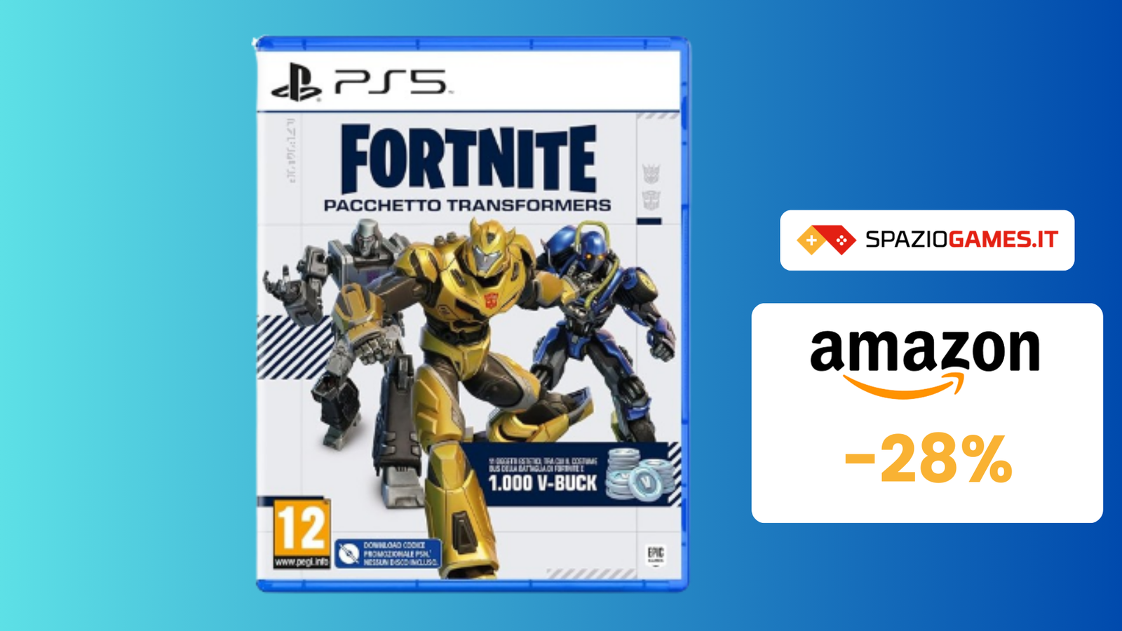 Fortnite Pacchetto Transformers per PS5 a 19€! OFFERTA LIMITATA ...