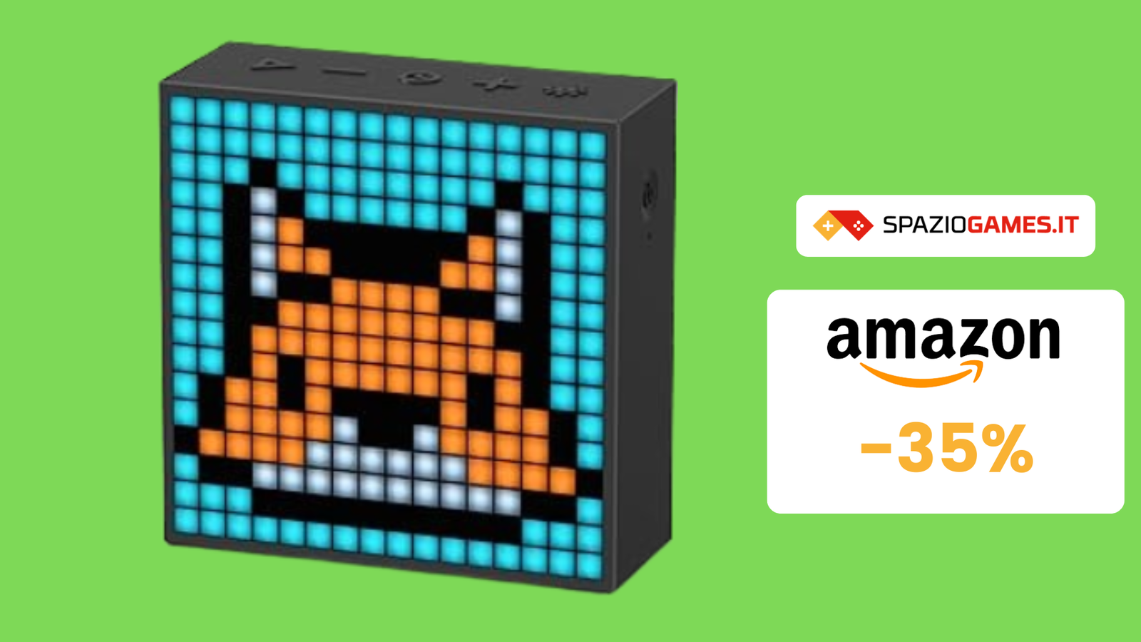 SIMPATICO speaker portatile Divoom Timebox Evo a 39€! - SpazioGames