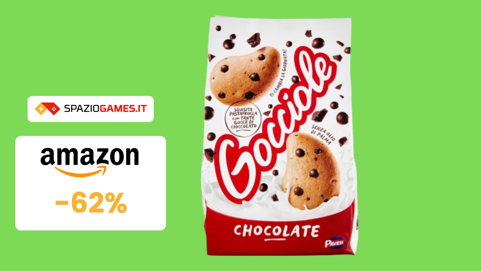 Confezione da 500g di Gocciole Pavesi con SCONTO del 62%! - SpazioGames
