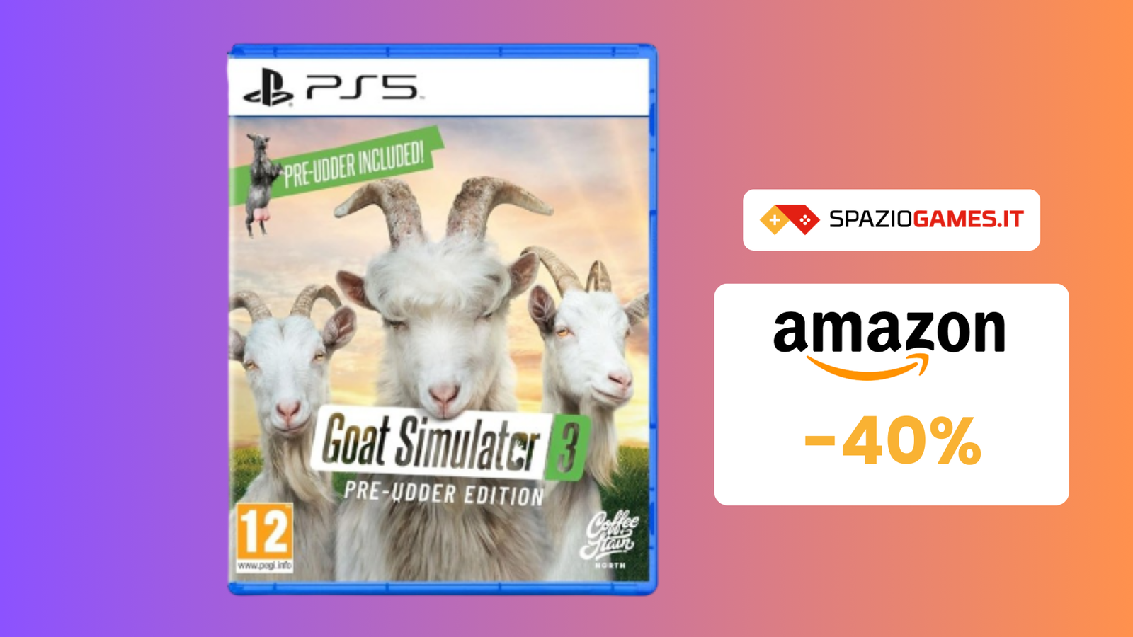 Goat Simulator 3 Pre-Udder Edition per PS5 a 18€! SCONTO del 40% ...