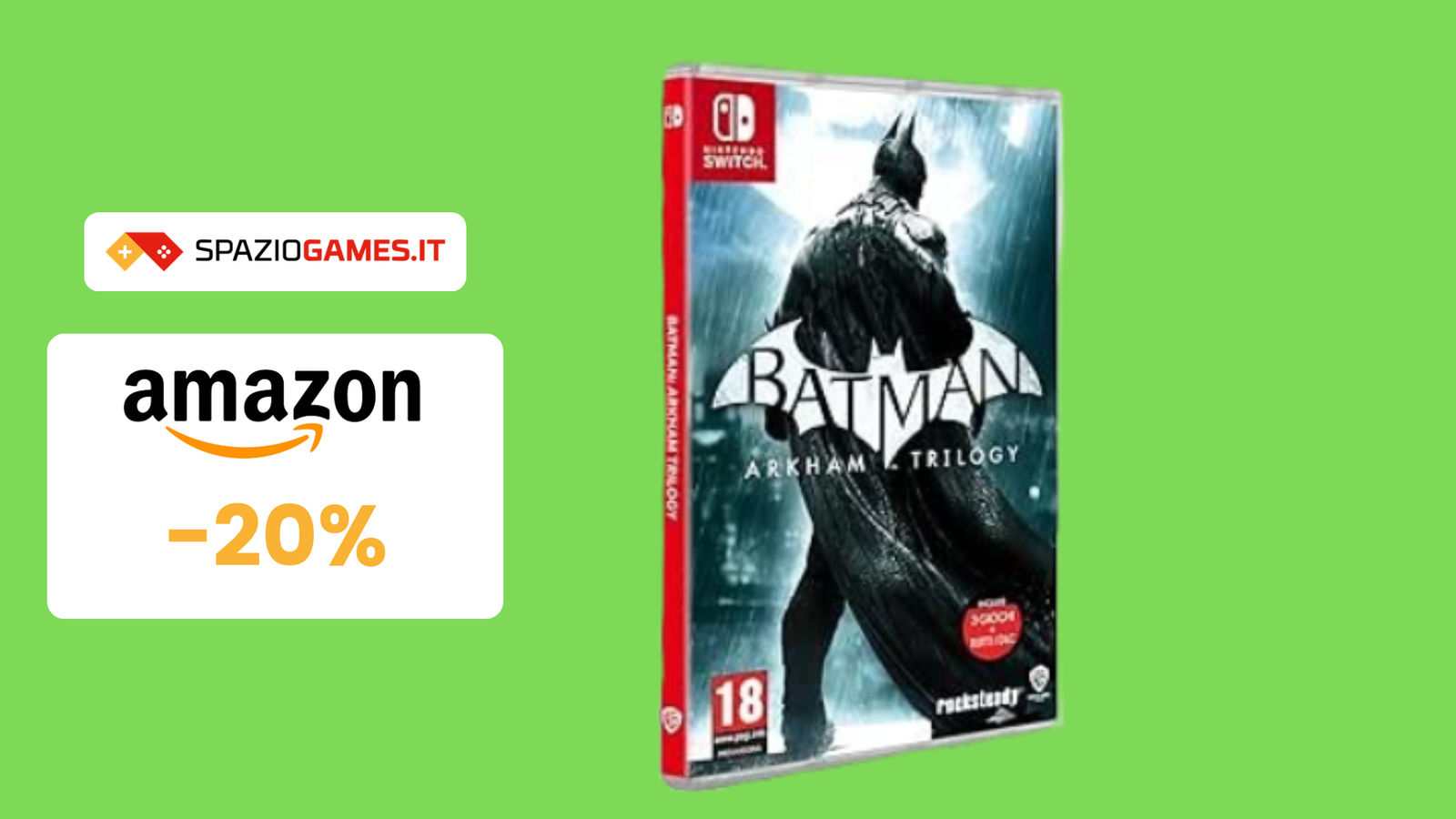 Batman: Arkham Trilogy per Nintendo Switch a soli 48€! -20%! - SpazioGames