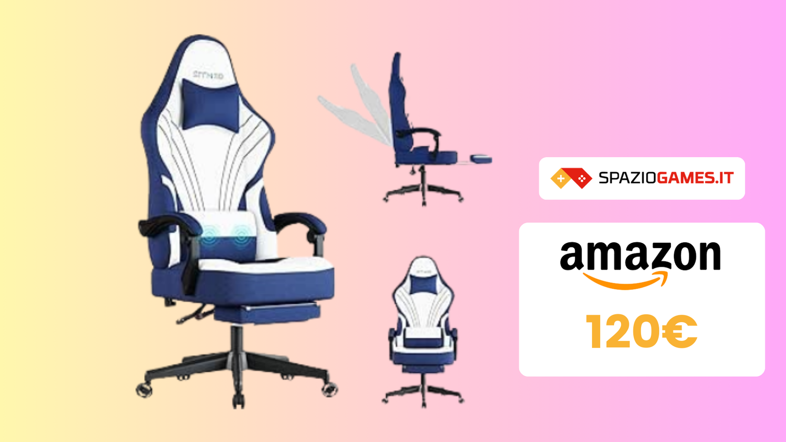 Sedia da gaming ergonomica Ulody a 120€ con il DOPPIO SCONTO! - SpazioGames