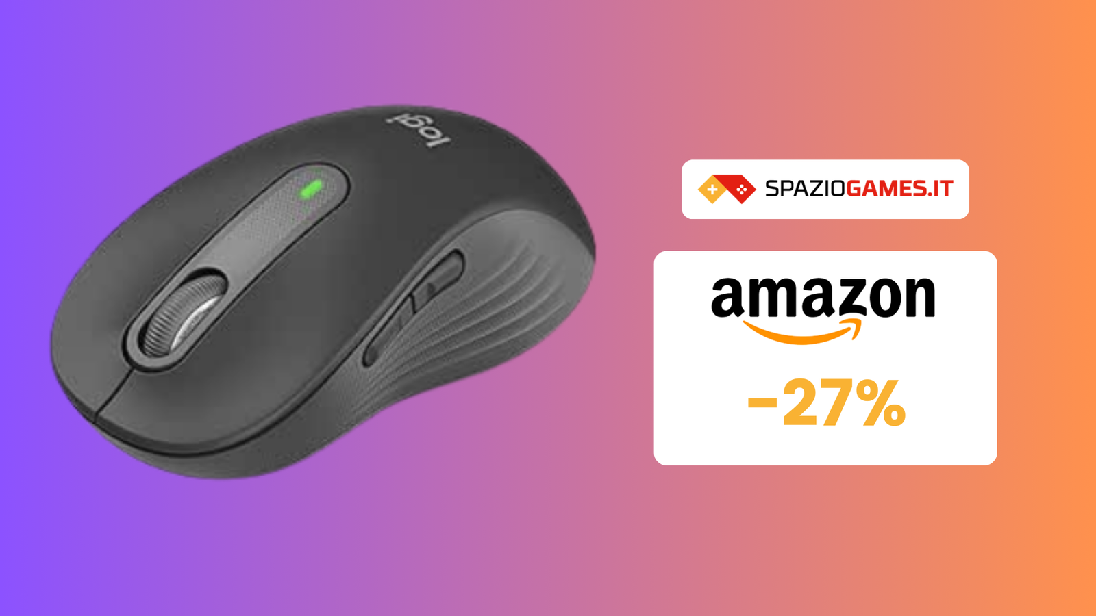 Mouse wireless Logitech a 40€: PERFETTO per le mani grandi! - SpazioGames