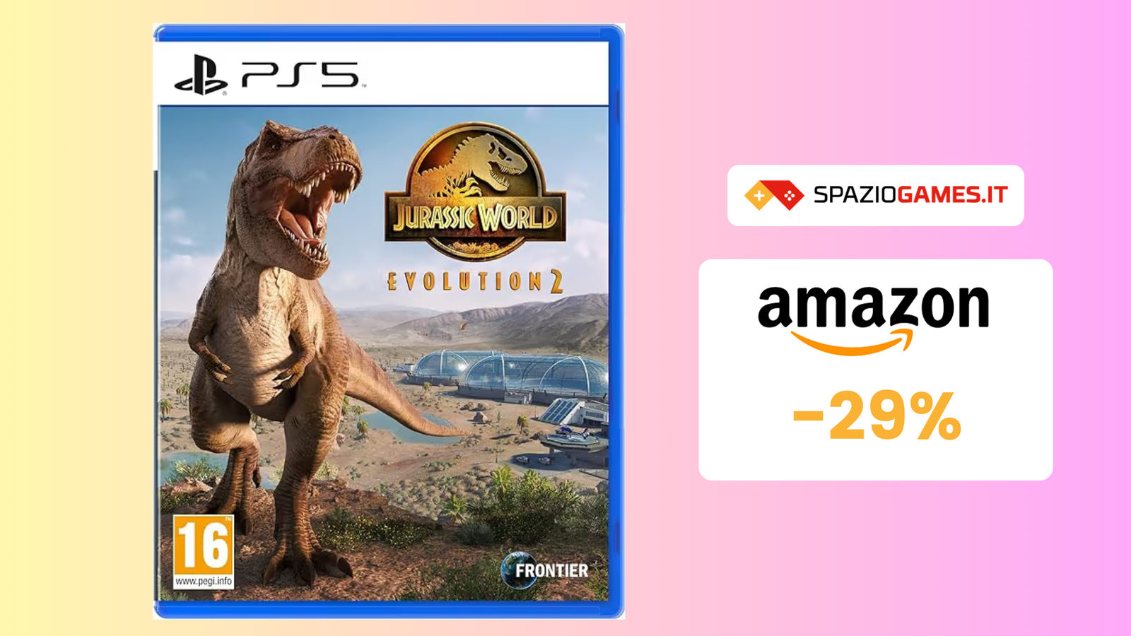 Jurassic World Evolution 2 per PS5 a 42€: dinosauri forever! - SpazioGames