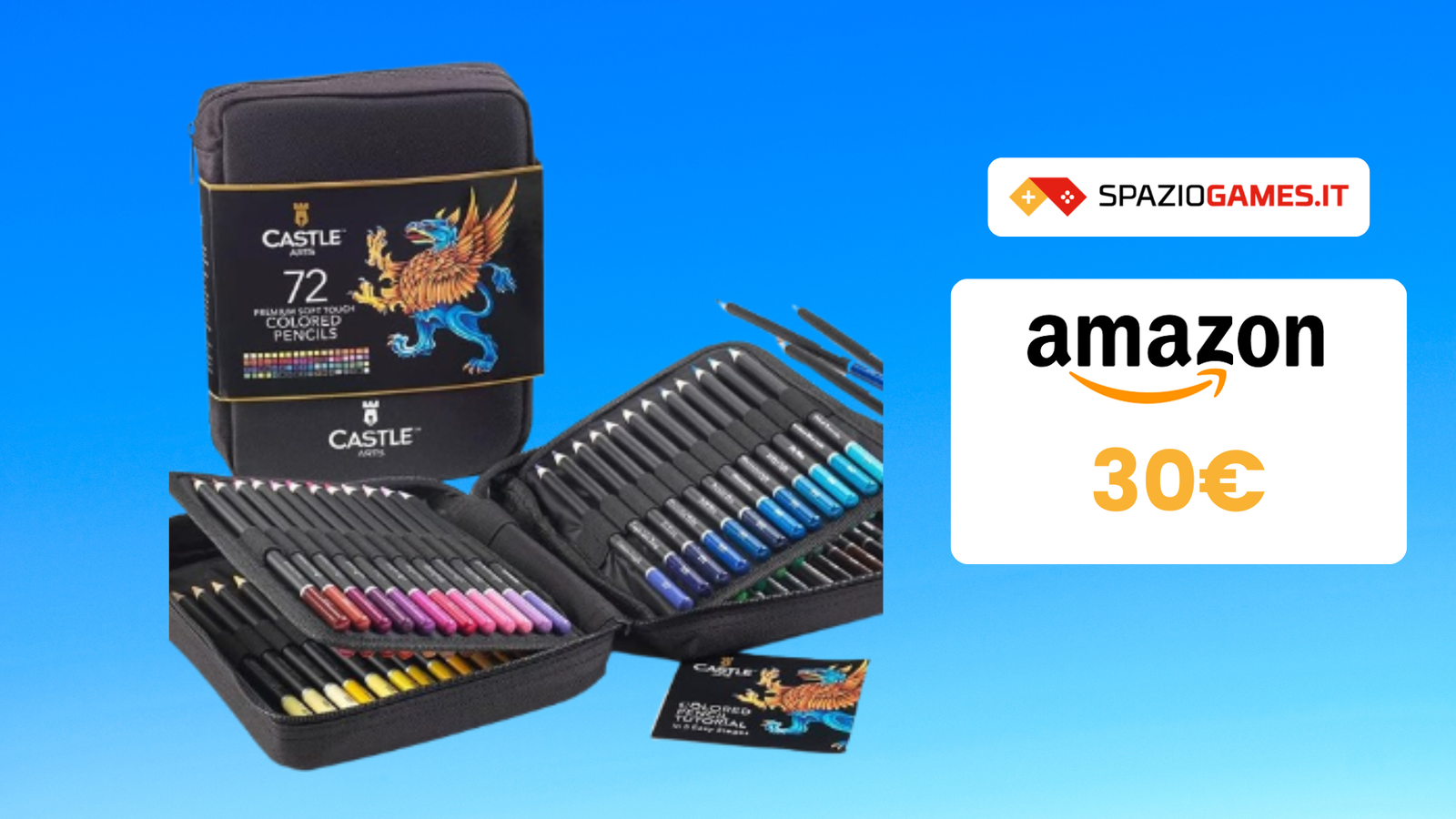 72 matite colorate Castle Art a 30€ con custodia inclusa! - SpazioGames