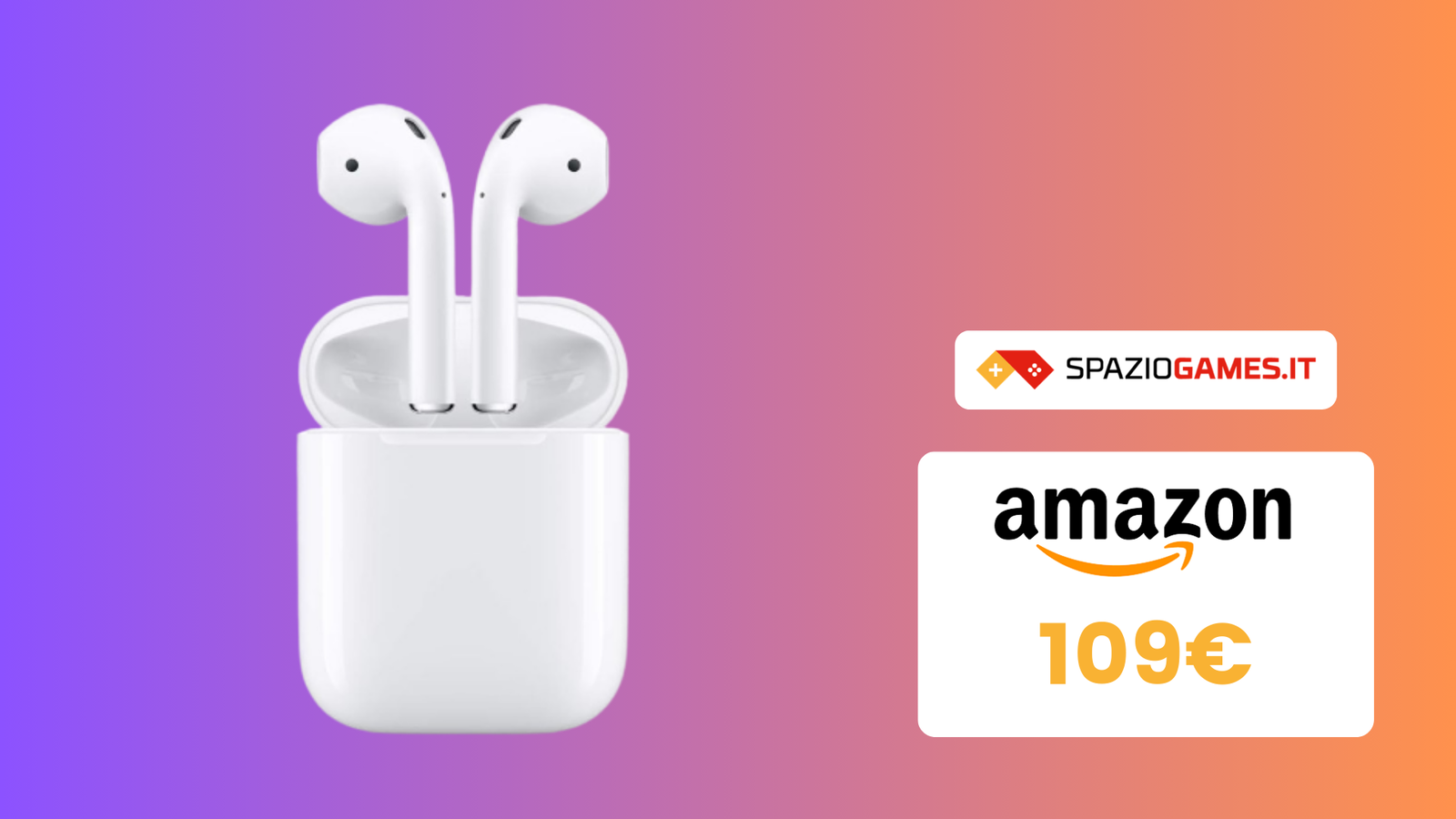 SUPER OFFERTA! AirPods di seconda gen oggi a soli 109€! - SpazioGames