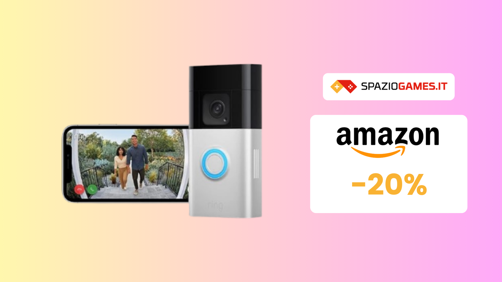 Ring Video Doorbell Plus a 120€: sicurezza di casa garantita! - SpazioGames