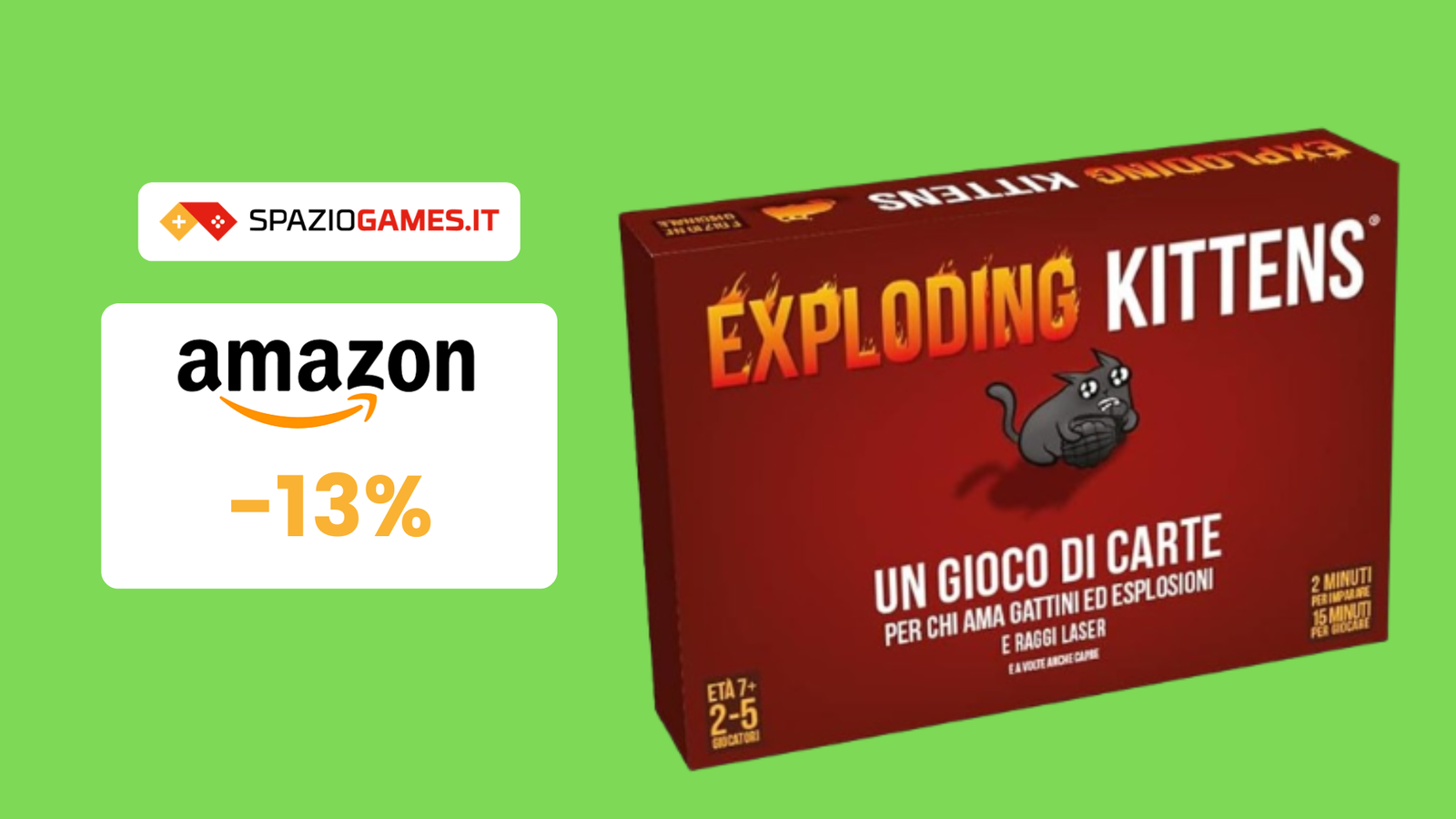 Il folle gioco Exploding Kittens a soli 20€: boooom! - SpazioGames