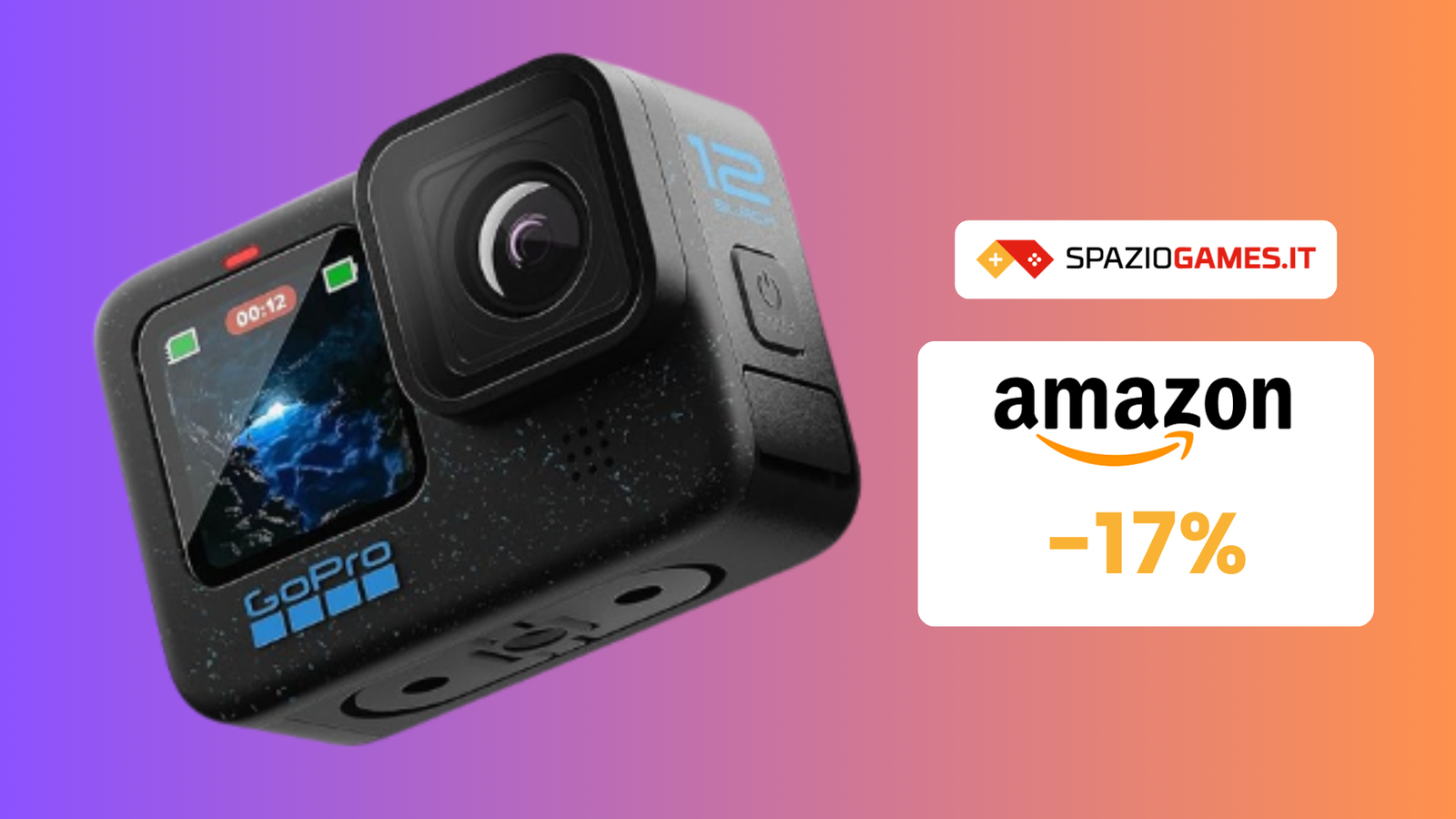 GoPro HERO12 Black in offerta a 292€: il MINIMO STORICO! - SpazioGames