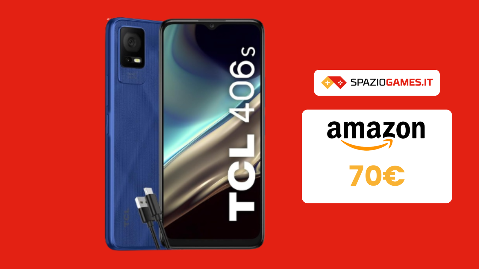 ESCLUSIVA Amazon: smartphone TCL 406S a soli 70€! - SpazioGames