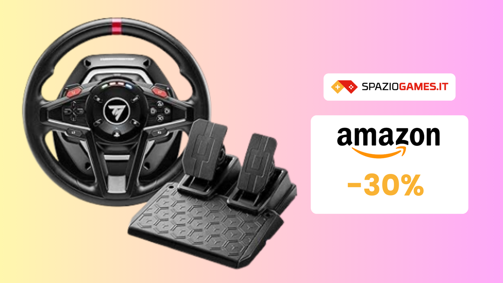 Volante Thrustmaster T128 a 139€: ideale per PS5, PS4 e PC! - SpazioGames
