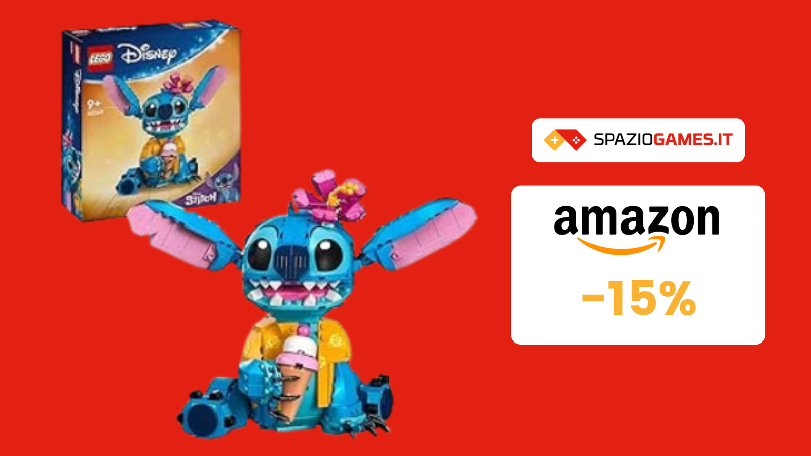BELLISSIMO Stitch LEGO alto 20 centimetri a soli 55€! - SpazioGames