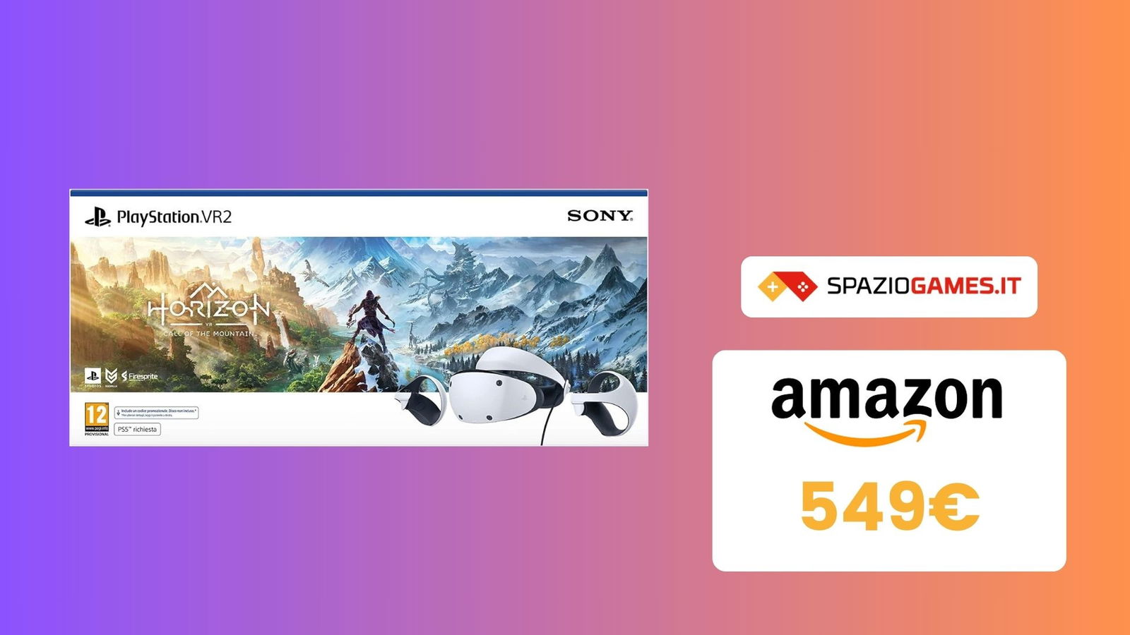 Bundle Horizon Call of the Mountain + PlayStation VR2 IN SCONTO! Lo paghi SOLO 549€! - SpazioGames