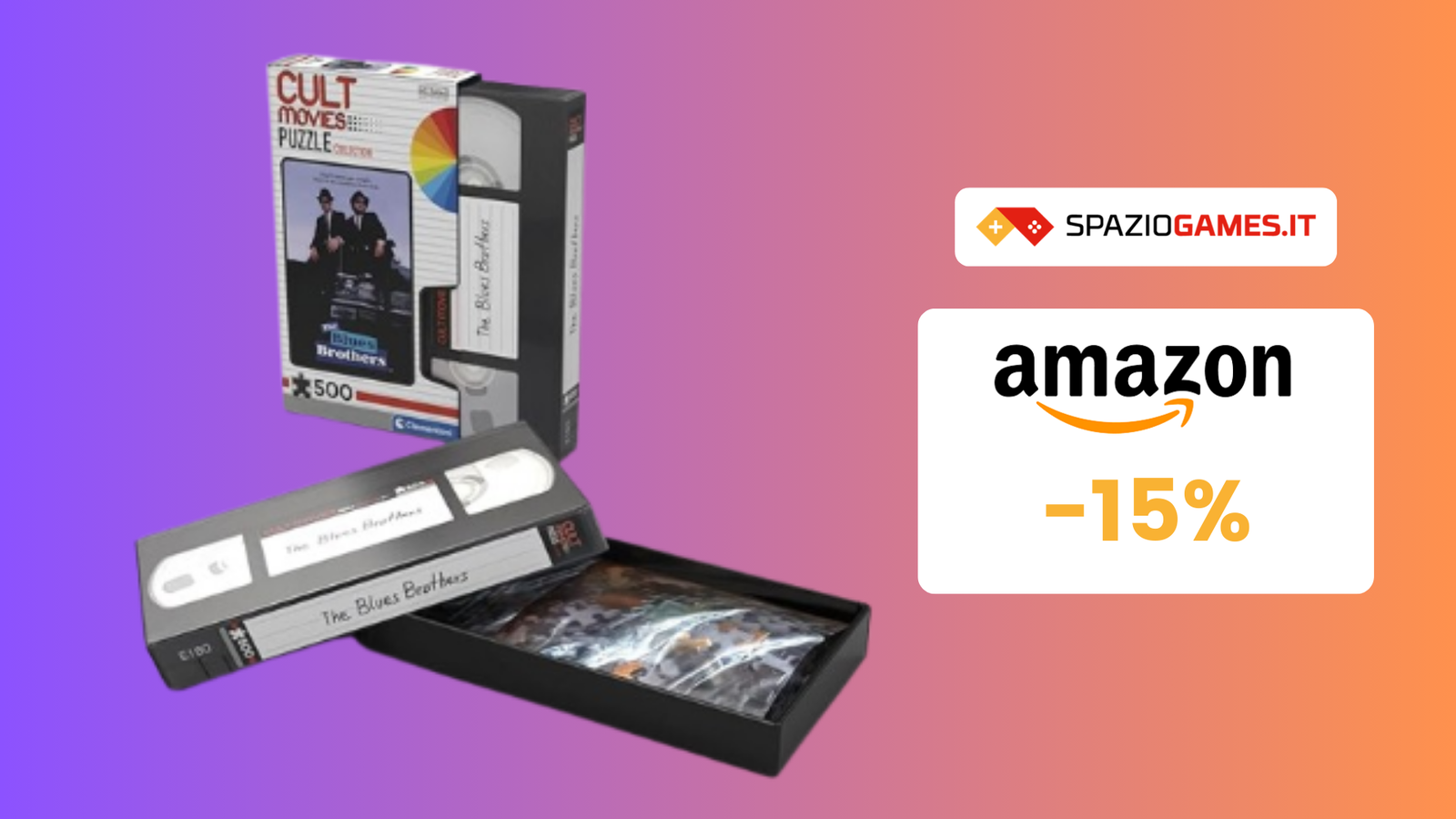 Puzzle da 500 pezzi The Blues Brothers a soli 8€: BELLISSIMO! - SpazioGames