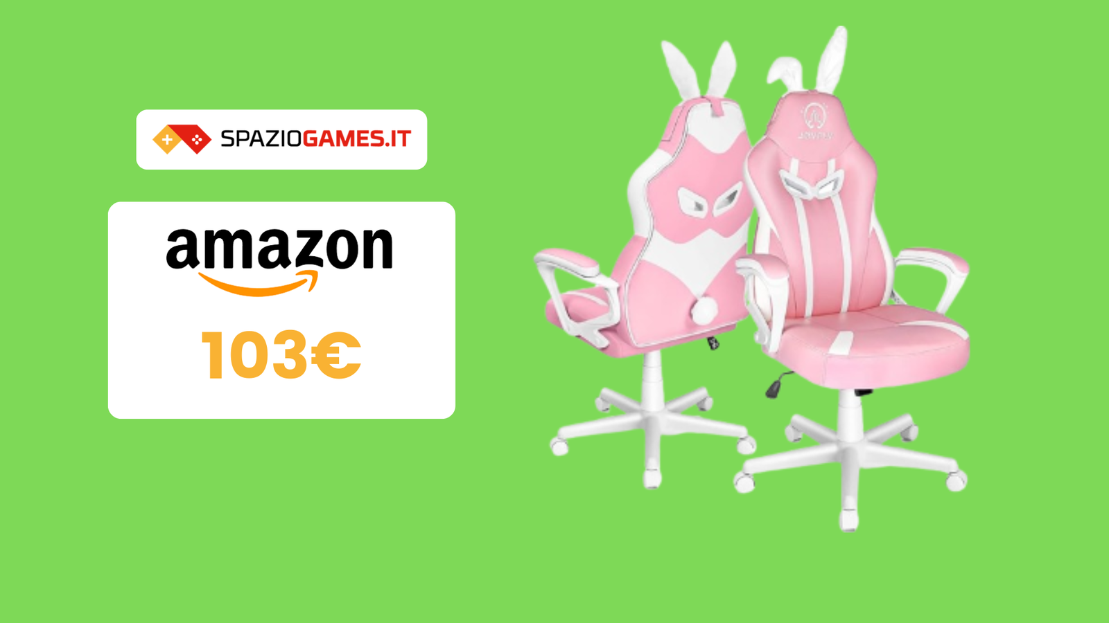 Questa sedia gaming Joyfly ha le orecchie ed è in DOPPIO SCONTO ...