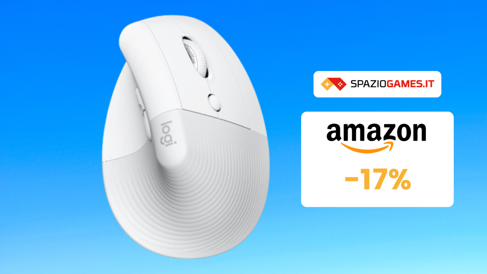 Mouse ergonomico verticale Logitech Lift a 58€: il top del comfort ...