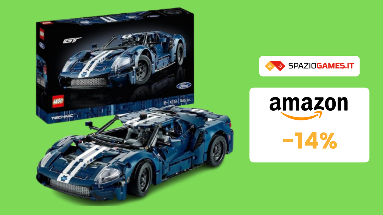 Set LEGO Ford GT 2022 a solo 103€: un'icona delle supercar! - SpazioGames