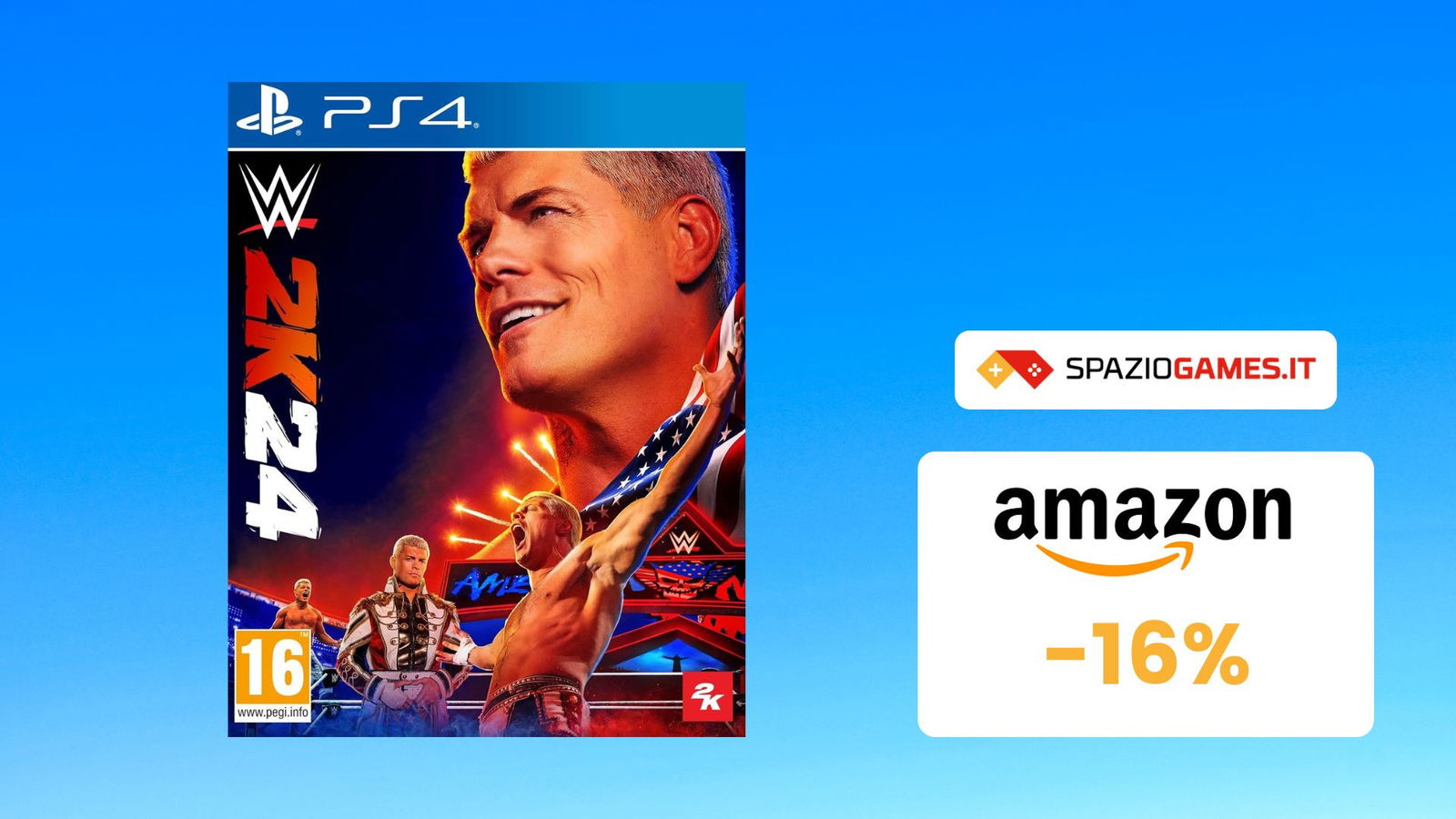 OFFERTA A TEMPO: WWE 2K24 per PS4 a SOLI 45€! -16% - SpazioGames