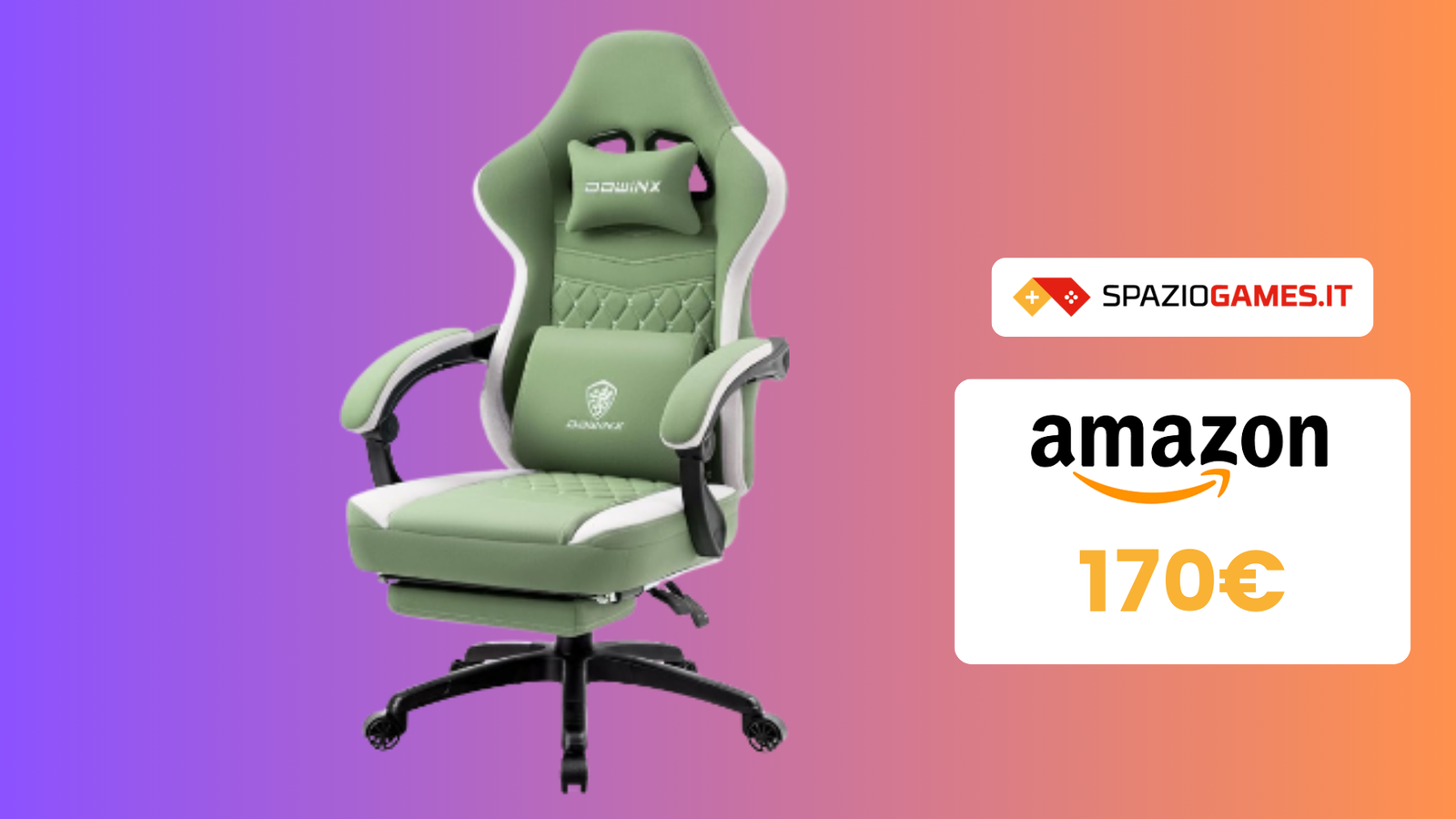 Comodissima sedia gaming Dowinx a soli 170€: mai più dolori! - SpazioGames