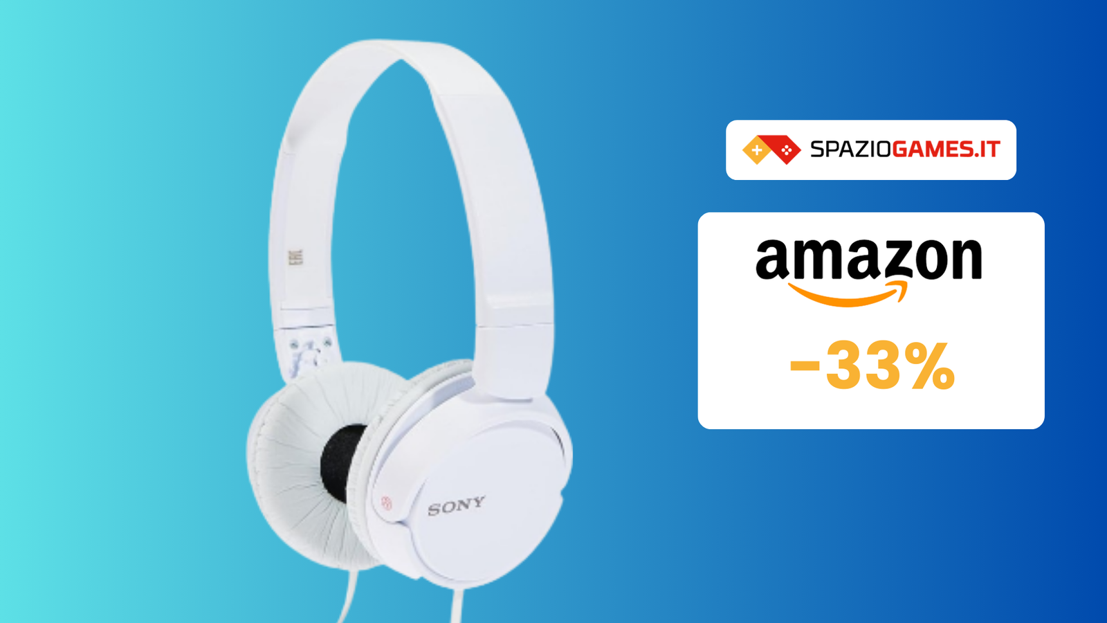 SOLTANTO 10€ per queste cuffie Sony Mdr-Zx110: -33%! - SpazioGames