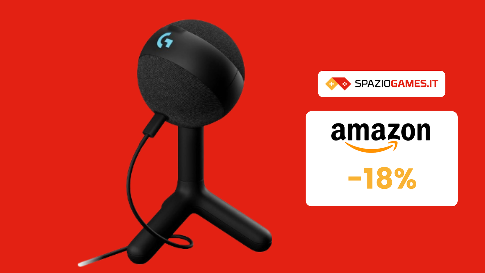 Microfono Logitech G Yeti Orb a 59€ per gaming e streaming! - SpazioGames