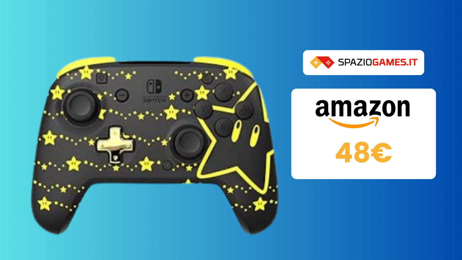 Questo controller di Super Mario si ILLUMINA al buio: solo 48 ...