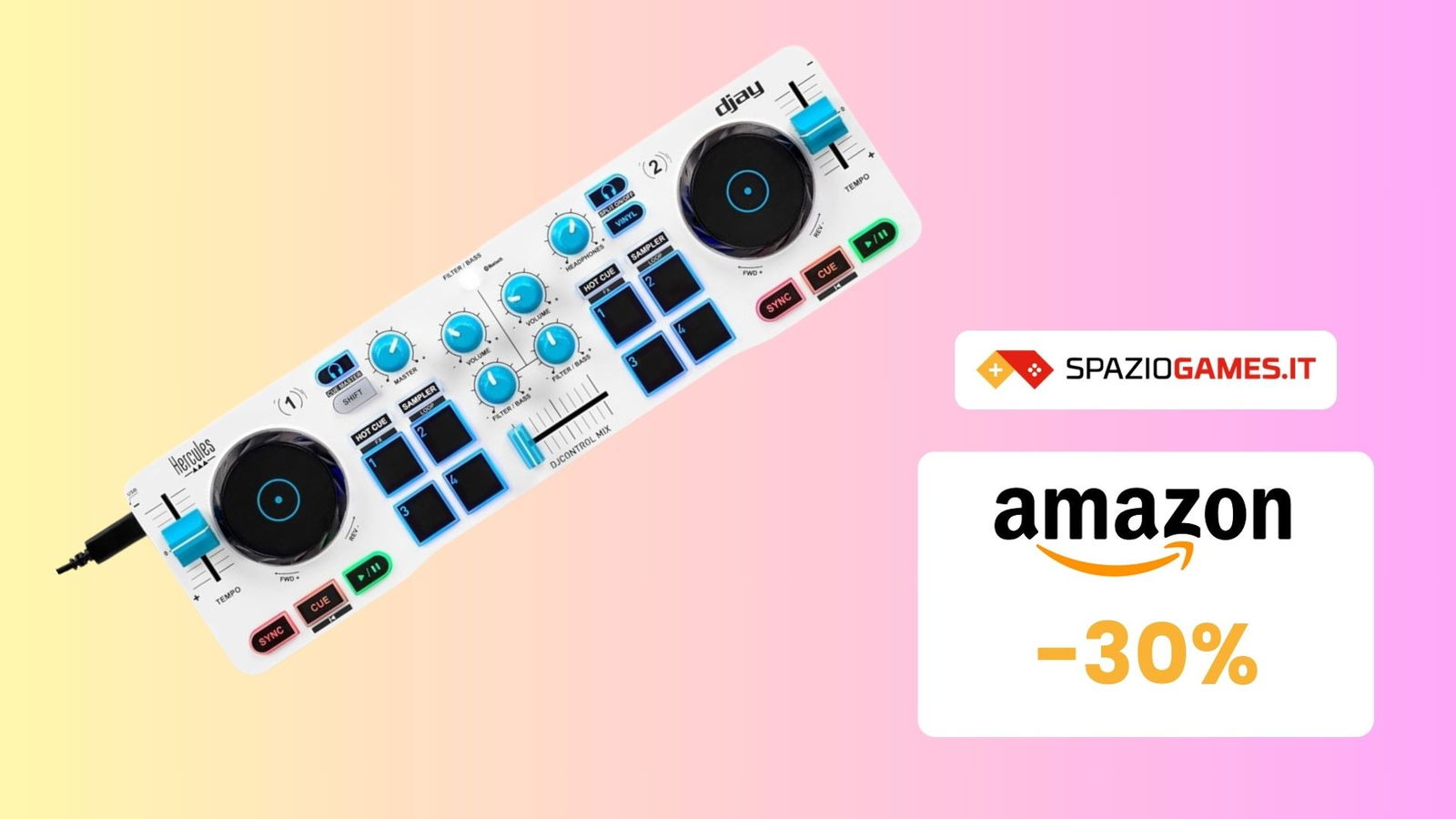 Diventa un vero DJ con questa console Hercules, ora con il 30% di ...