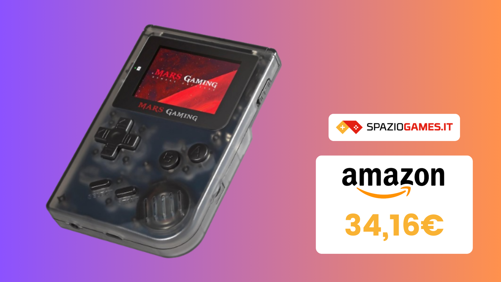 Questa console portatile Mars Gaming offre 151 giochi a SOLI 34 ...