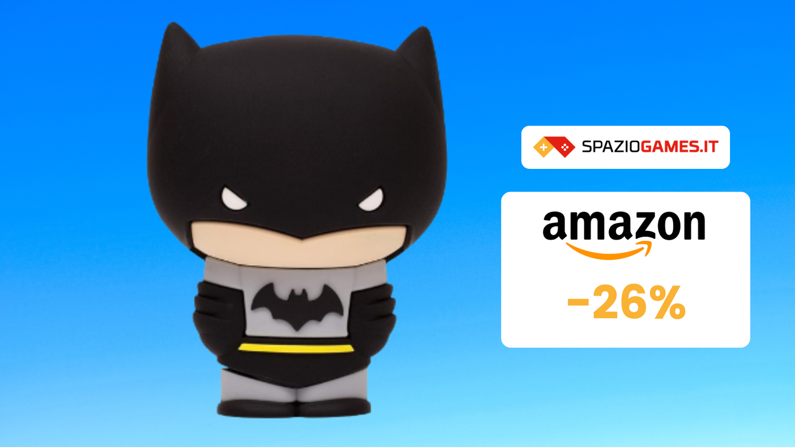 BELLISSIMA power bank di Batman a soli 18€! - SpazioGames