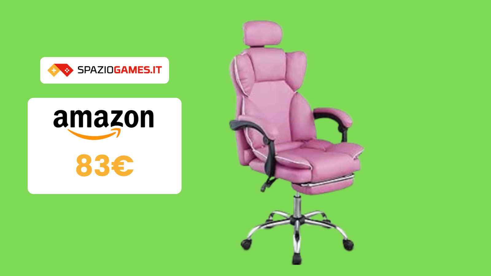 Sedia gaming Bakaji a soli 83€: il massimo del comfort con stile ...