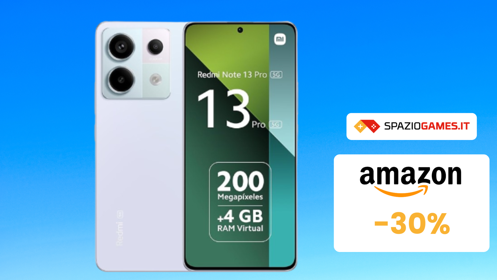 Esclusiva Amazon: Xiaomi Redmi Note 13 Pro 5G a 279€! - SpazioGames