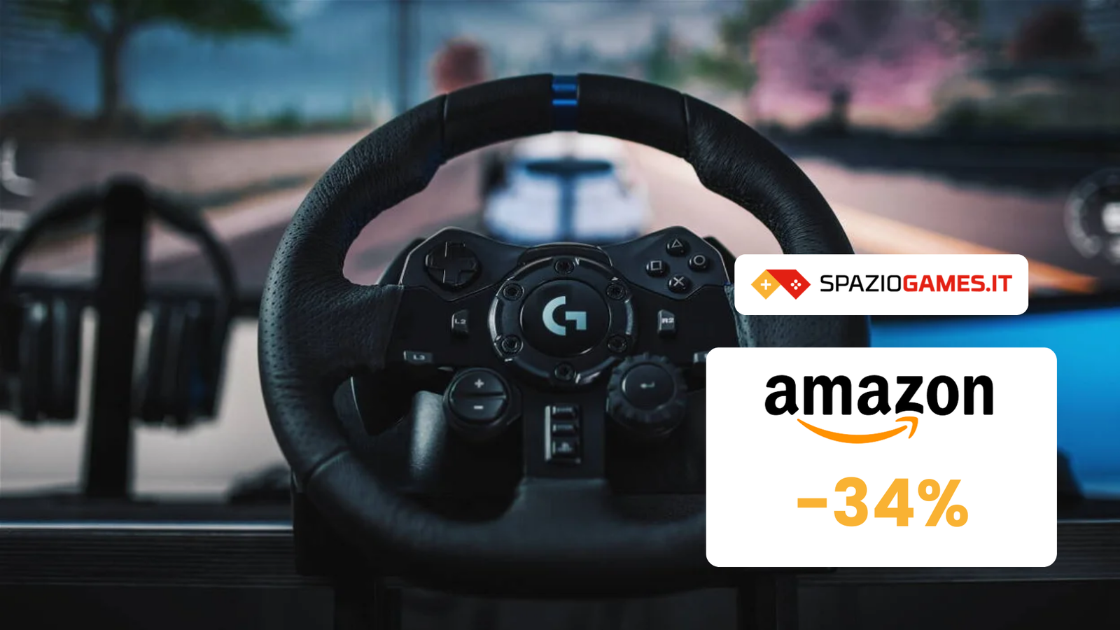 TOP! Volante gaming Logitech G923 SCONTATO del 34%! - SpazioGames