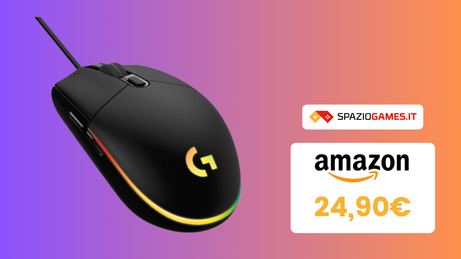 Mouse gaming Logitech G G203 LIGHTSYNC a soli 25€! - SpazioGames