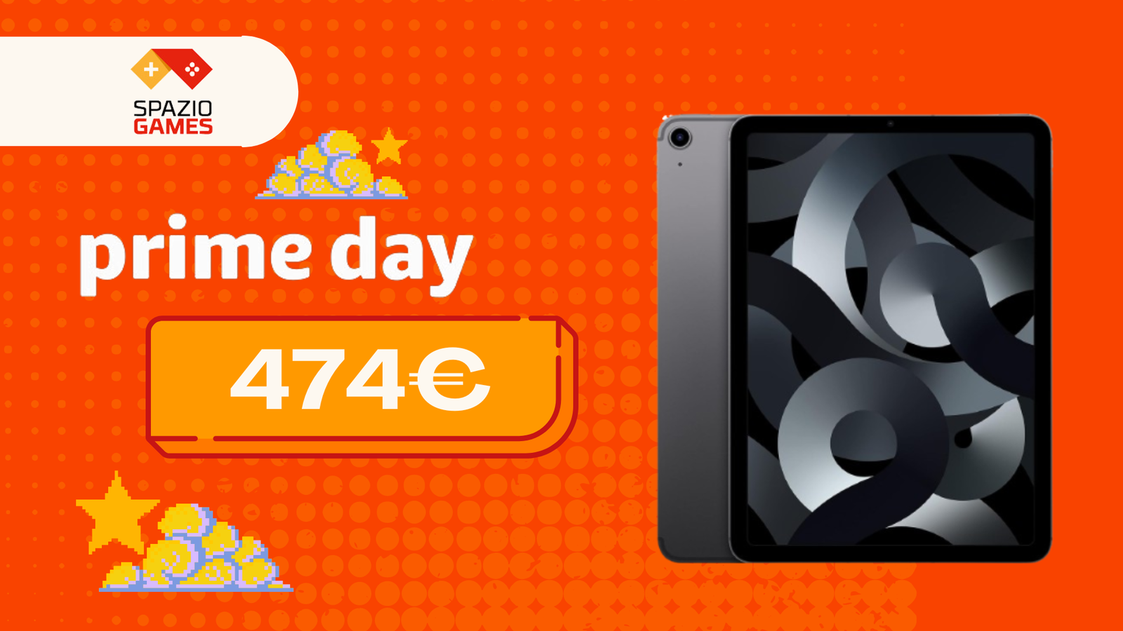 OFFERTA PRIME: iPad Air 2022 a un prezzo TOP! Solo 474€! - SpazioGames