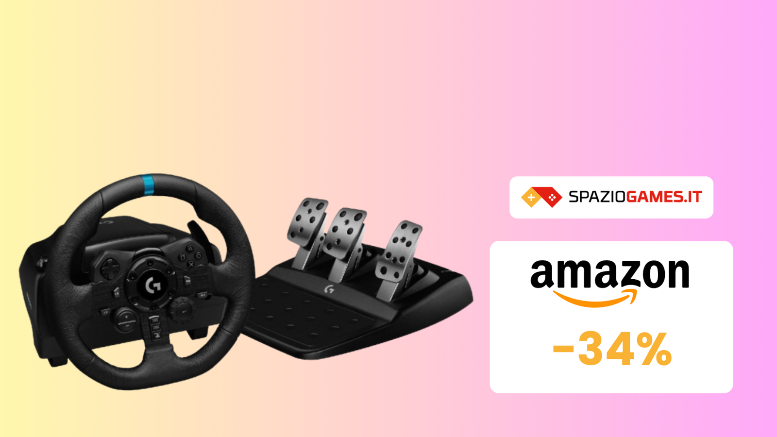 WOW! Volante gaming Logitech G923 SCONTATO del 34%! - SpazioGames