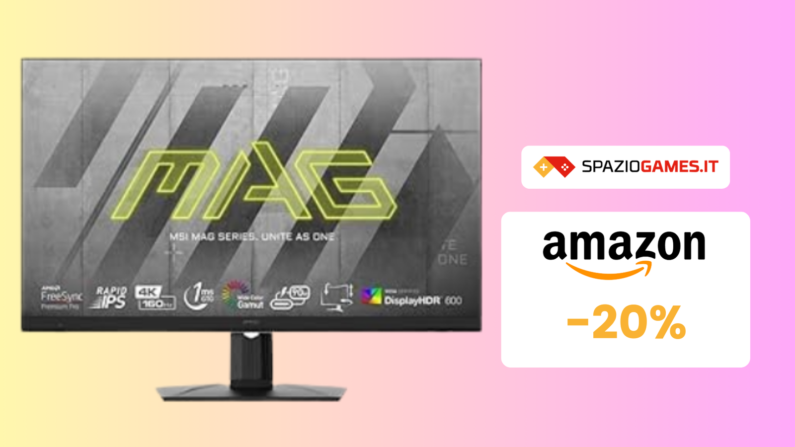 Monitor gaming MSI MAG 323UPF 32" a 600€: offerta a tempo! - SpazioGames