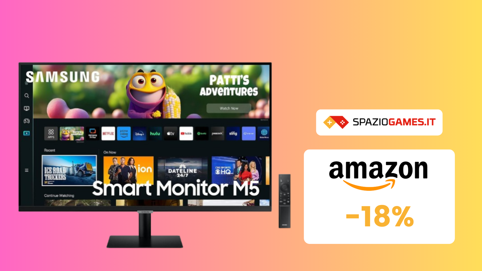 Questo monitor gaming ha tutte le funzionalità di una smart TV e COSTA POCHISSIMO! (-18% ...