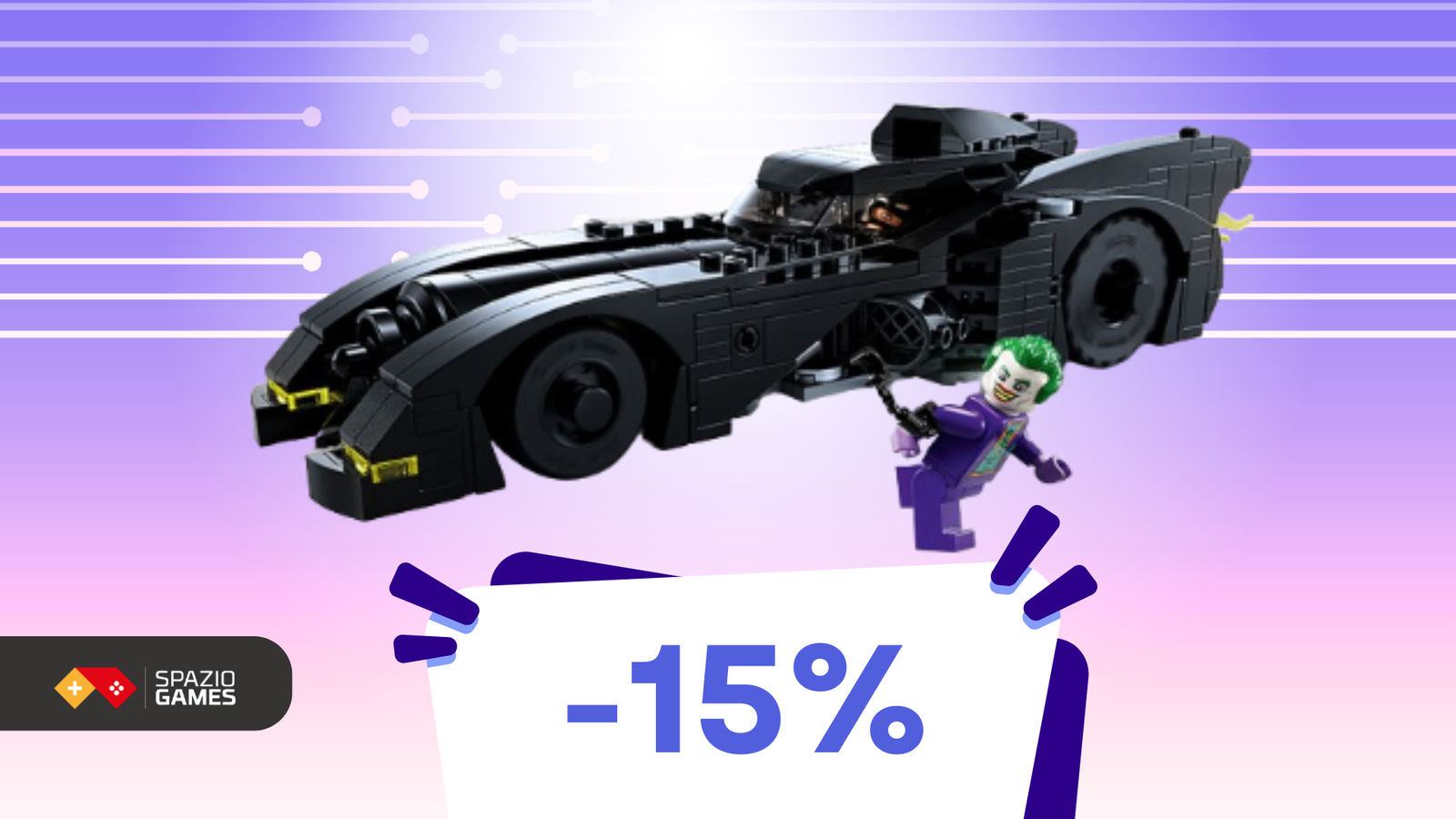Batmobile LEGO a 41€ con le minifigures di Batman e Joker! - SpazioGames