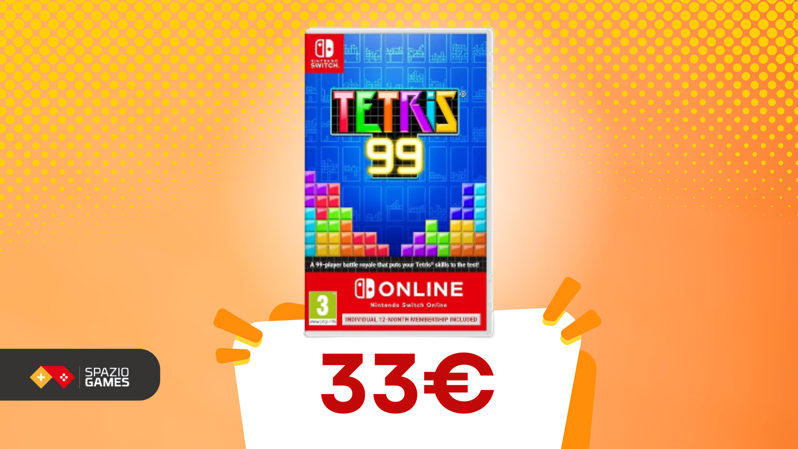 Tetris 99 per Nintendo Switch a 33€: tutti contro tutti! - SpazioGames