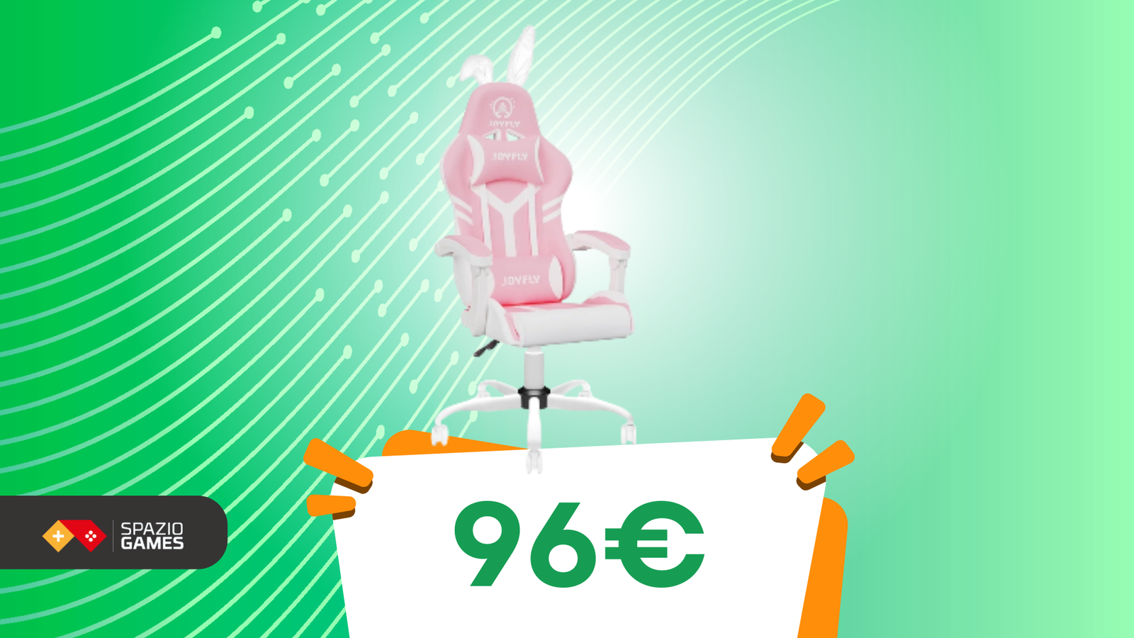 Sedia da gaming Joyfly: comfort, stile e ORECCHIE a 96€! - SpazioGames